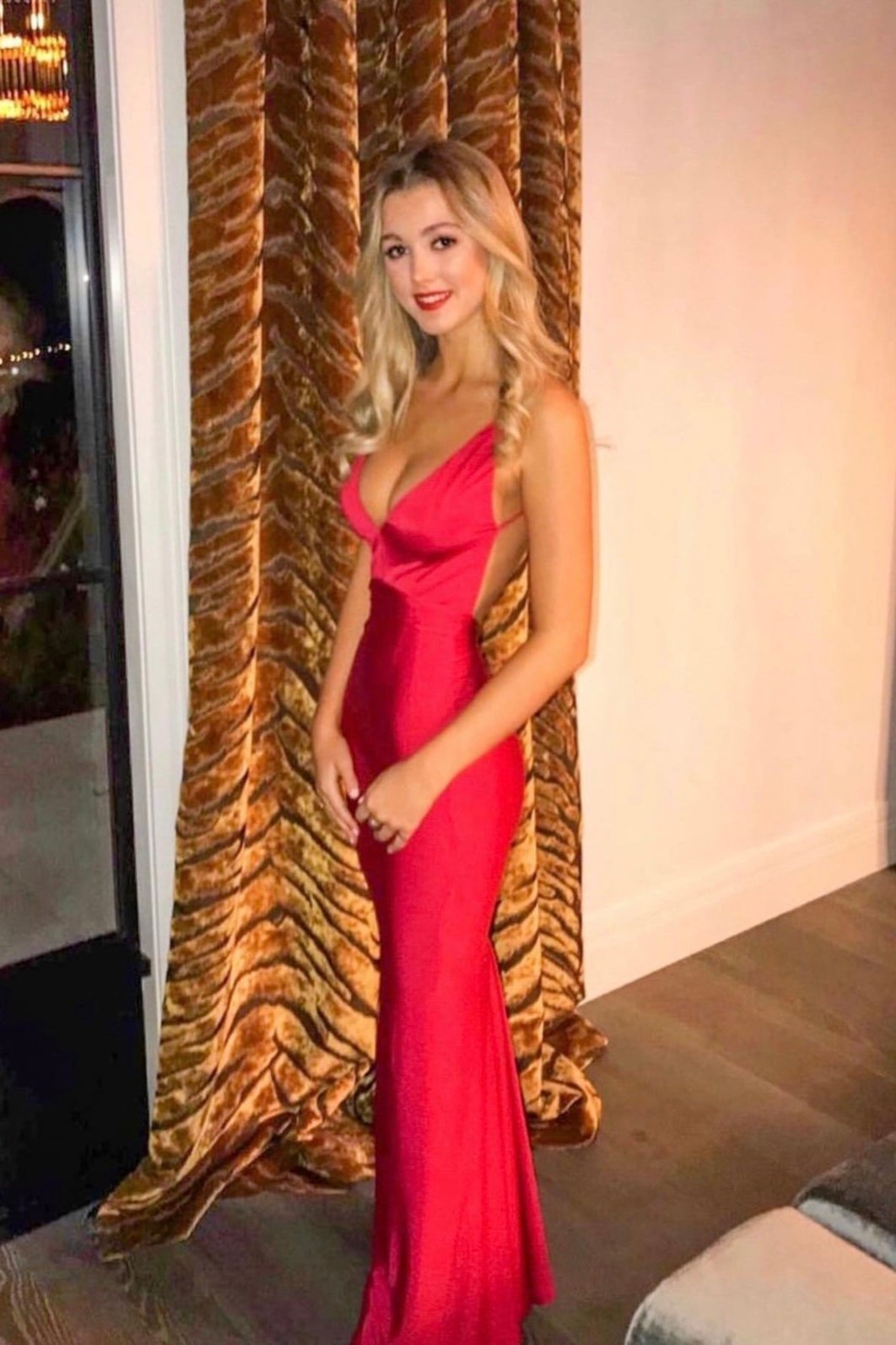Abyss By Abby Celine Gown (Red) – Rent To Dress NZ